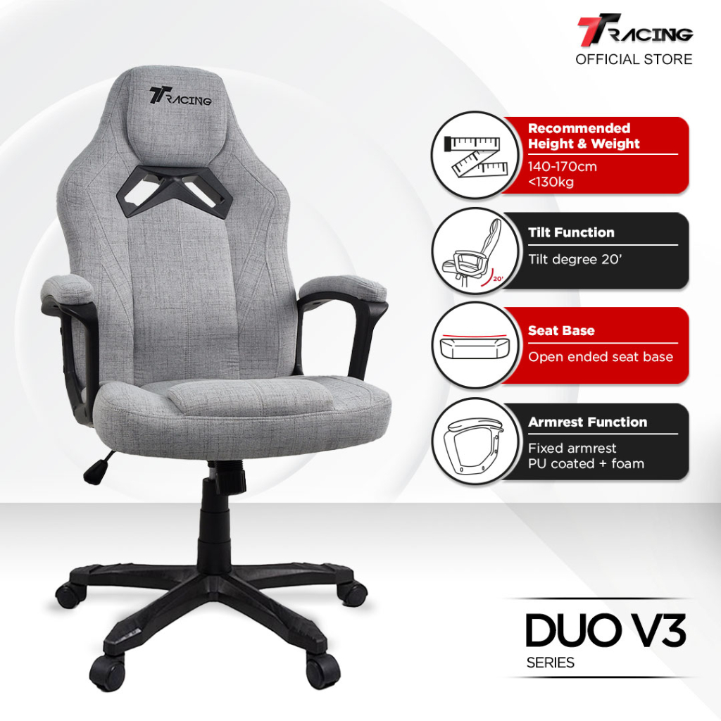 TTRacing Duo V3 Gaming Chair Office Chair Ergonomic Chair Kerusi Gaming ...