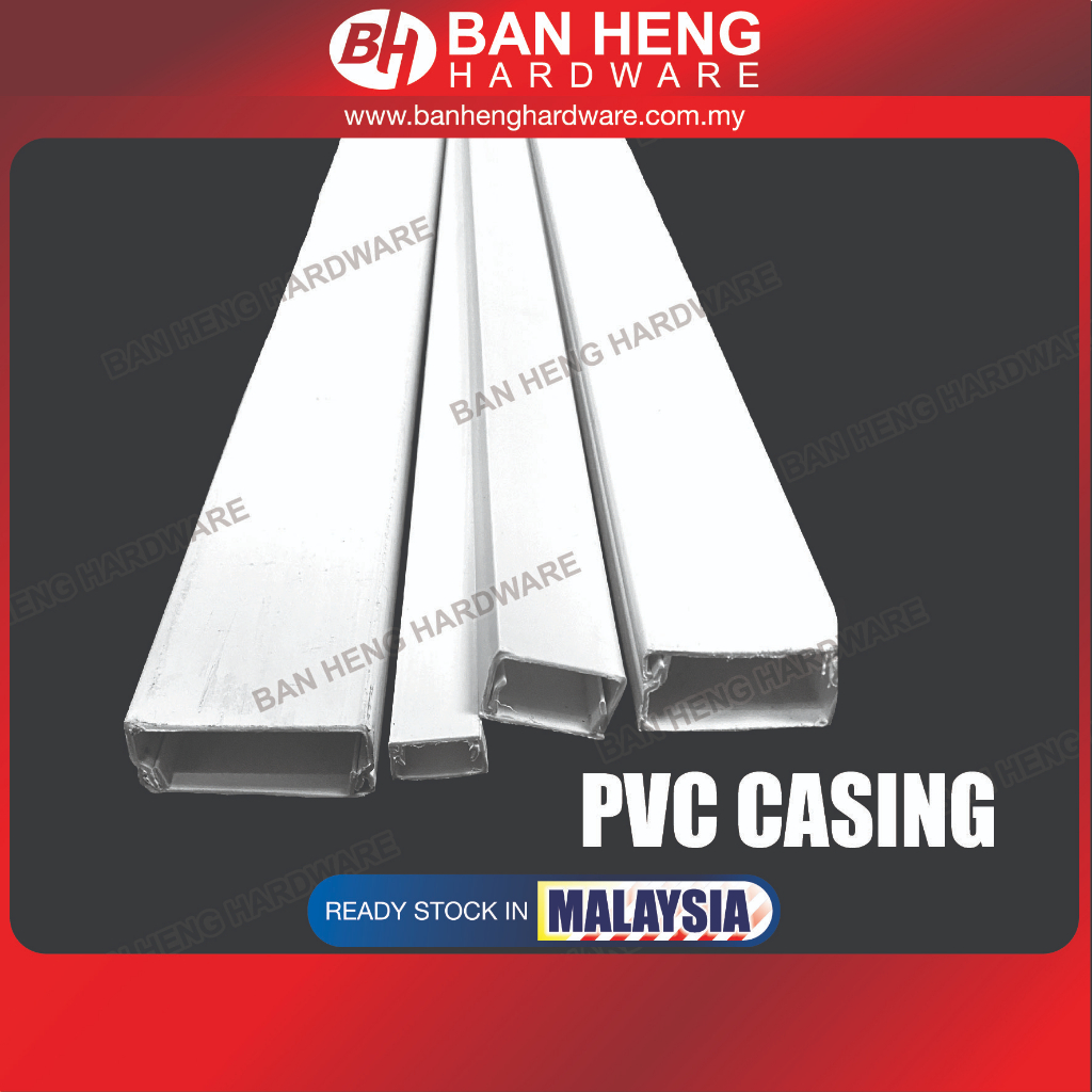 (6FT) PVC Wiring Casing/Electrical Casing/ Trunking Wire/ Casing ...
