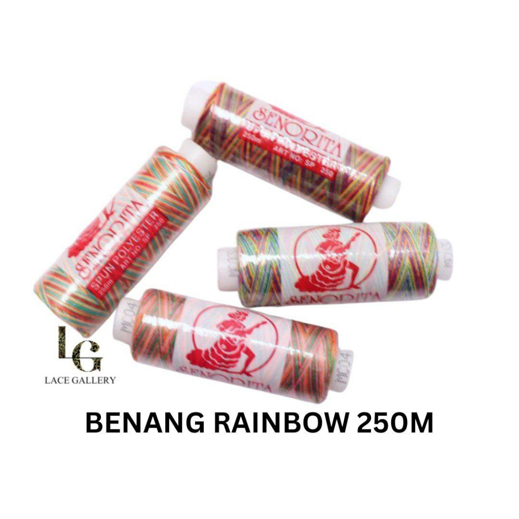 🔥 Benang Rainbow 250meter by LACE GALLERY 🔥 | Shopee Malaysia