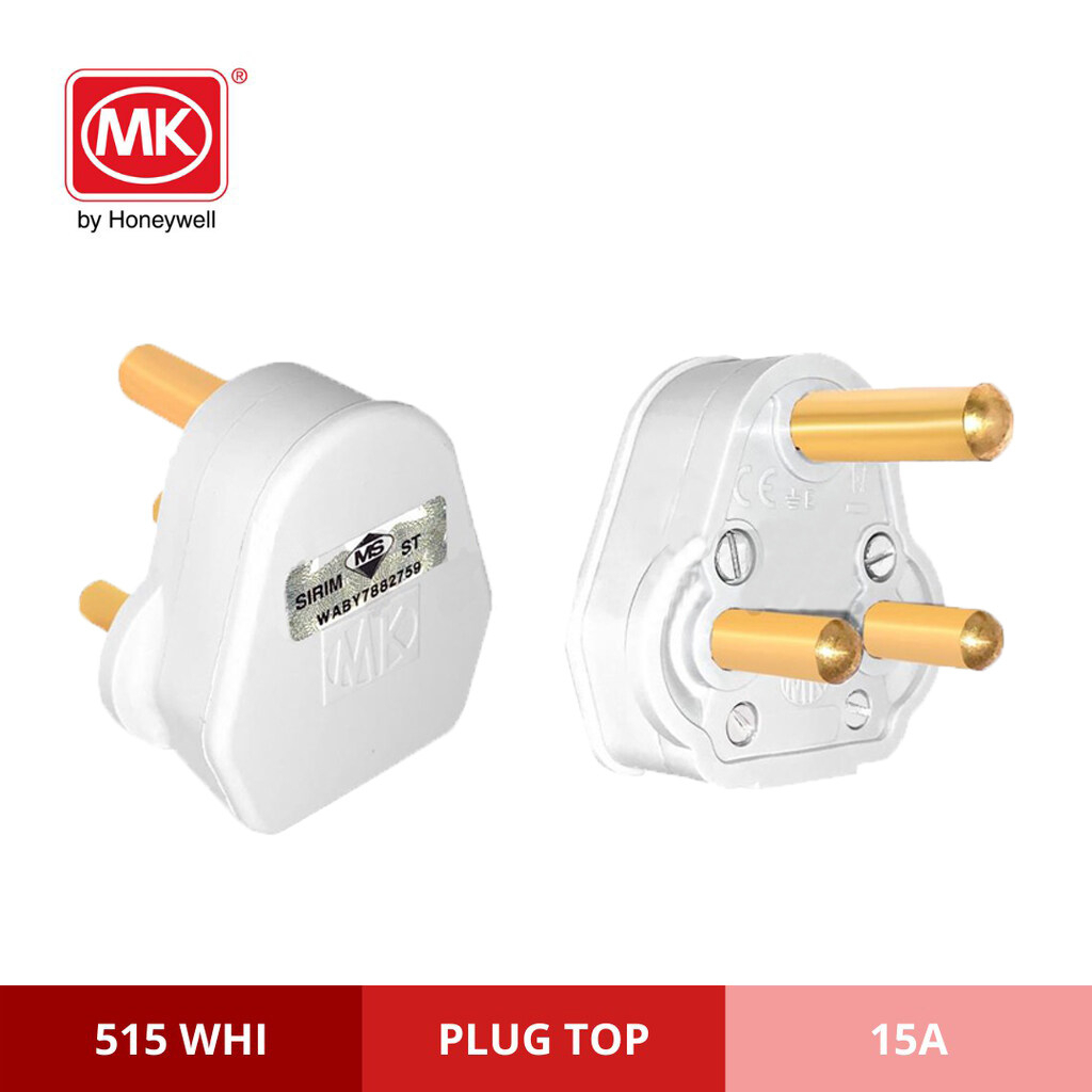 MK15A PLUG TOP BAKELITE MATERIAL 250V HEAVY DUTY PLUG MK 515WHI | Shopee Malaysia