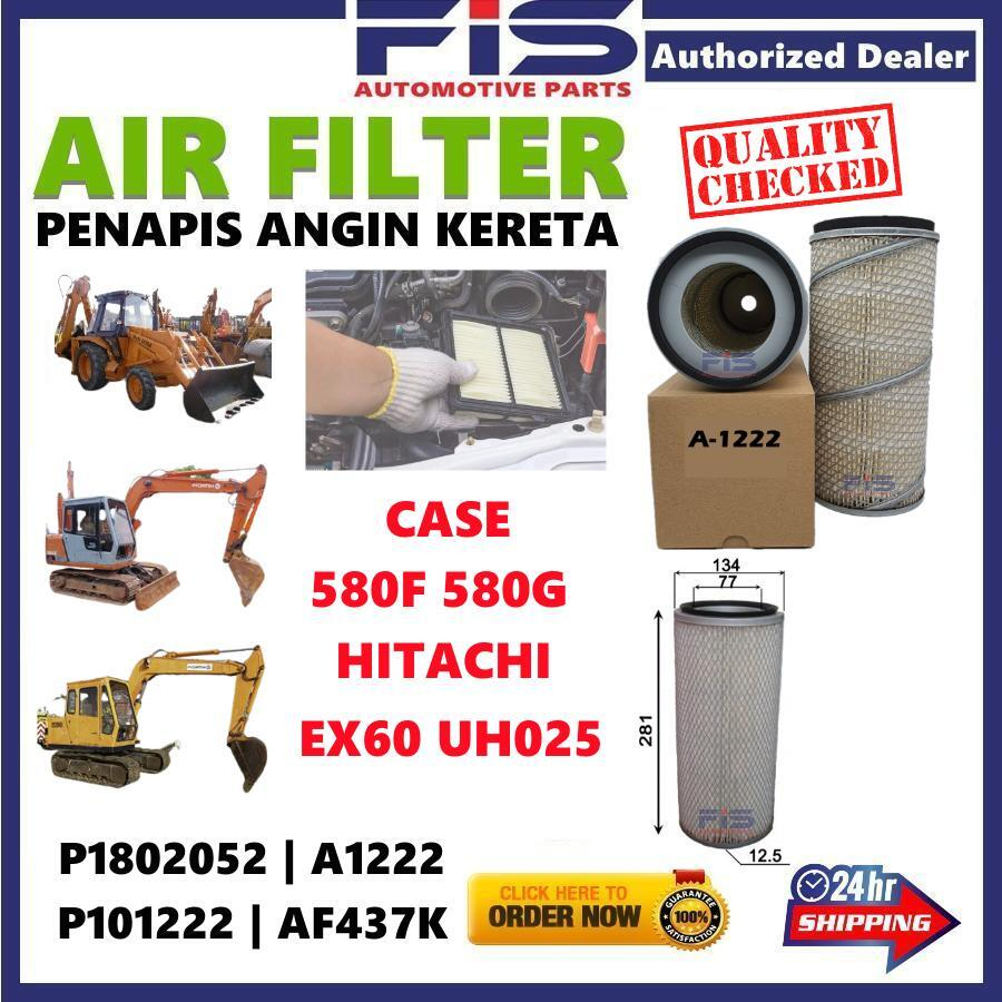FIS Air Filter Backhoe Case 580F 580G Hitachi Excavator EX60-1 A-1222 ...