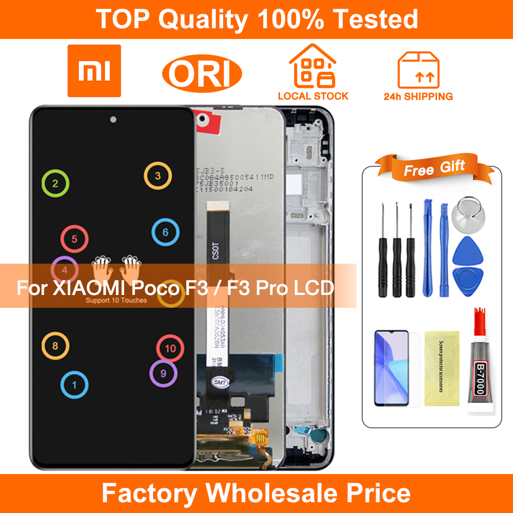 Original For Xiaomi POCO X3 LCD Display Touch Screen Digitizer Assembly ...