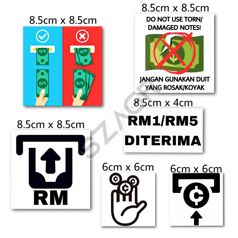 Vending Machine Sticker Set | Shopee Malaysia