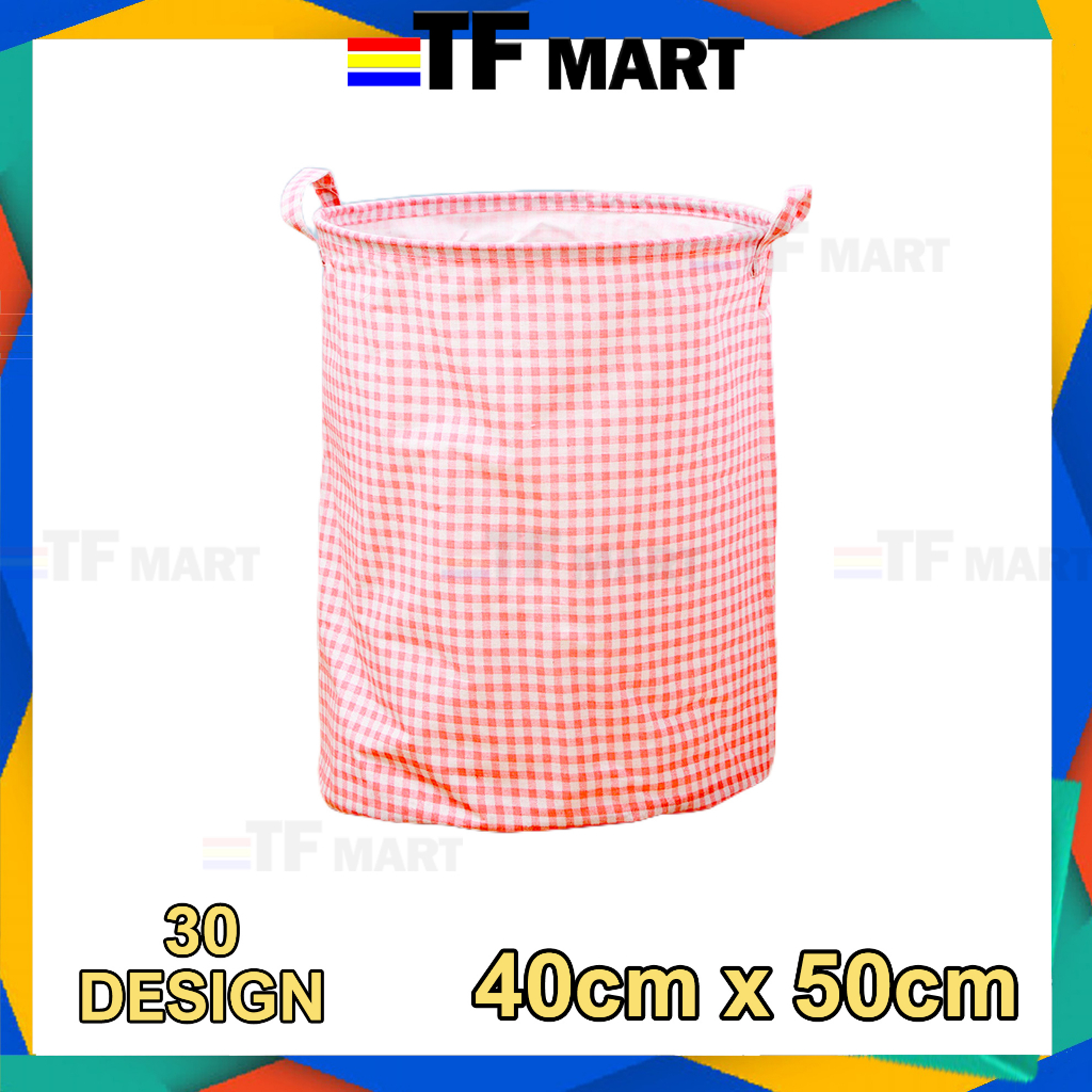 TFMART (BIG SIZE 80L) Laundry Basket Bag Bakul Baju Kain Laundry Dobi ...
