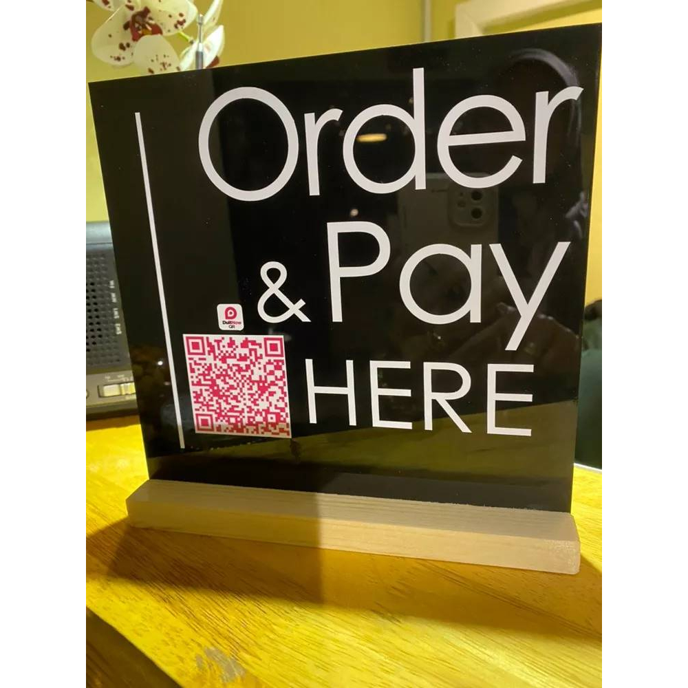 Counter Sign QR Code /Order here - Pay here - Pick up Here - Que Here ...