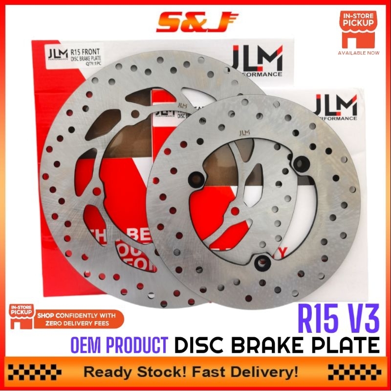 YAMAHA MT15 R15 V3 FRONT & REAR DISC PLATE PIRING DISK DEPAN BELAKANG ...