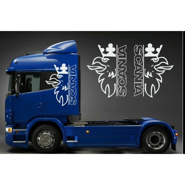 2x Scania griffin Truck Auto Vinyl Styling Vinyl Car Body Sticker Decal ...
