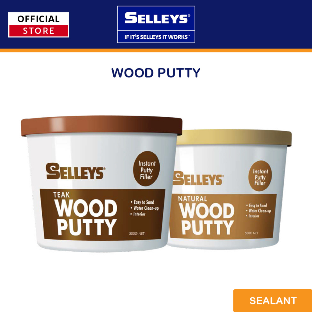 Selleys Wood Putty / Dempul Kayu - Natural/Teak (Asli/Jati) (500g ...