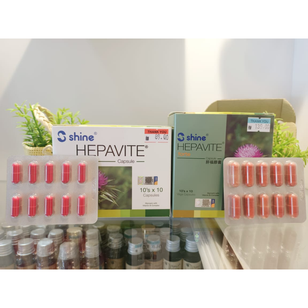 1)《Shine》Kapsul Hepavite / Hepavite Capsule 10 X 10's 2) 《Shine ...
