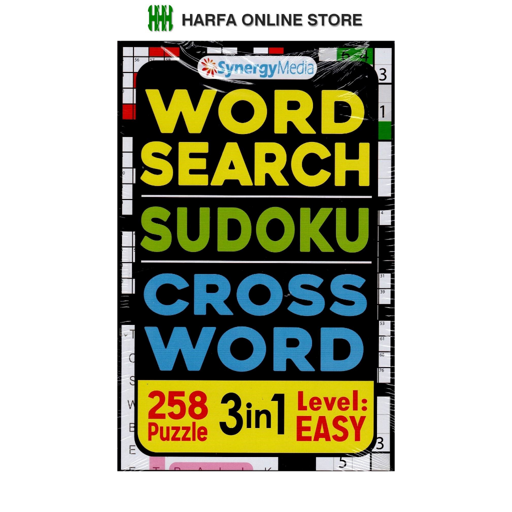 WORD SEARCH SUDOKU CROSS WORD 1 ( 3 IN 1 , 258 PUZZLE LEVEL : EASY ...