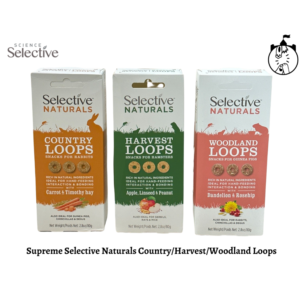 UK Selective Naturals Harvest/Woodland/Country Loops Hamster Guinea Pig ...