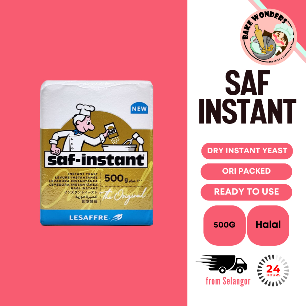 Saf Instant Yeast/ Instant Yeast/ Yis Segera (500g)(Ori Pack) | Shopee ...