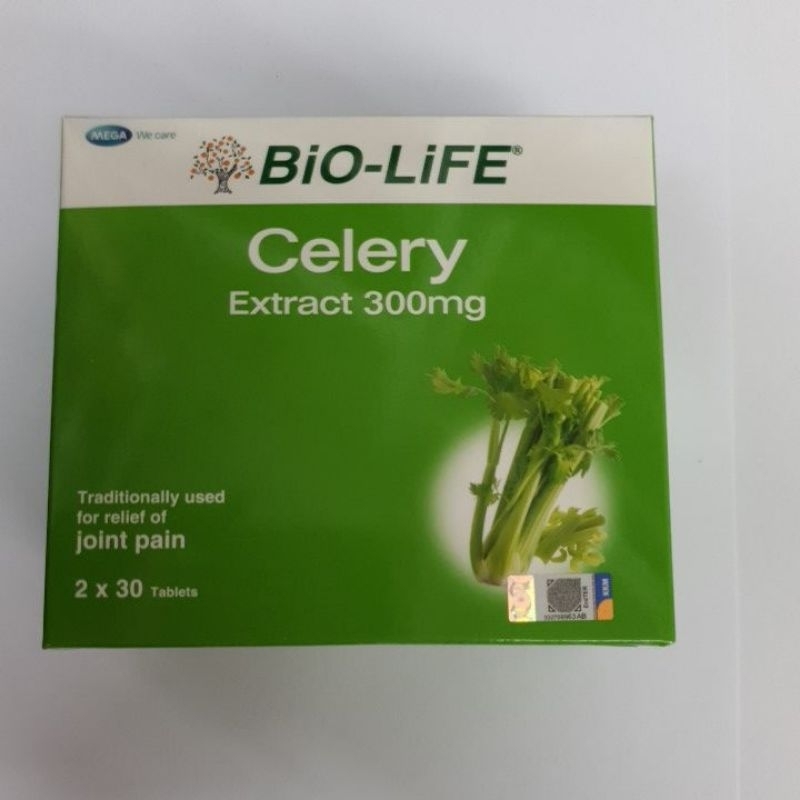 Bio-Life Celery Extract 300mg Tablets 2x30s (Expiry Date:06/2025 ...