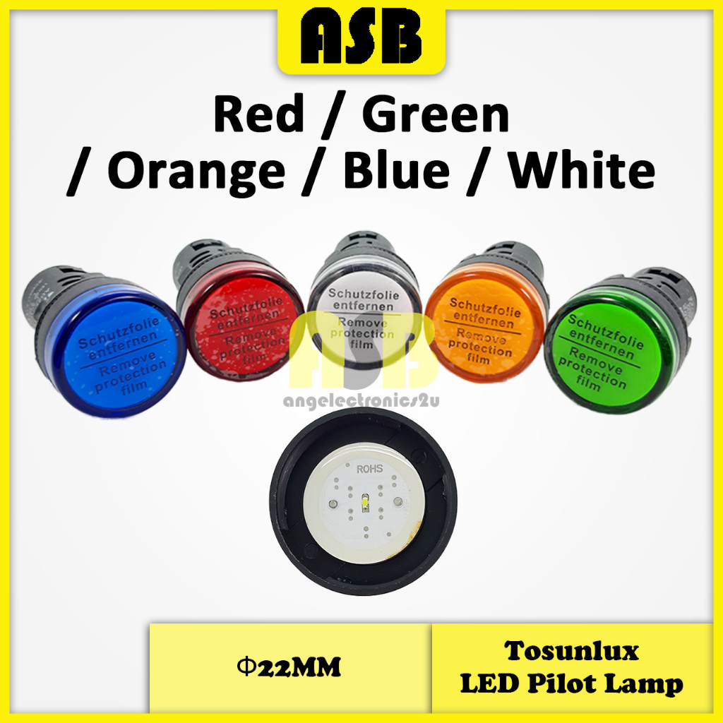 (1pc) Tosunlux LED Pilot Lamp Ф 22MM ( AC/DC12V / AC/DC24V ) | Shopee Malaysia