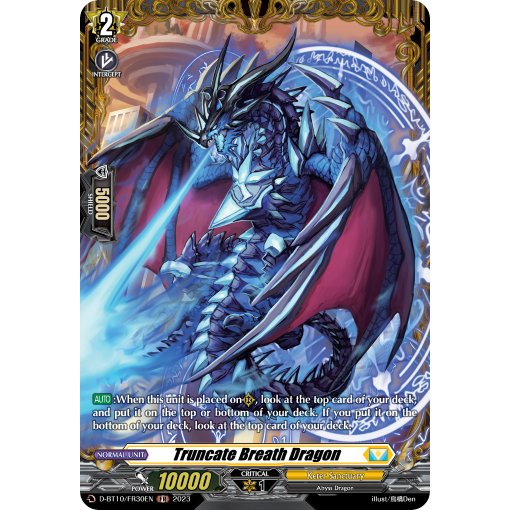 D-BT10/FR30EN Truncate Breath Dragon Keter Sanctuary FR (English) Cardfight Vanguard | Shopee ...