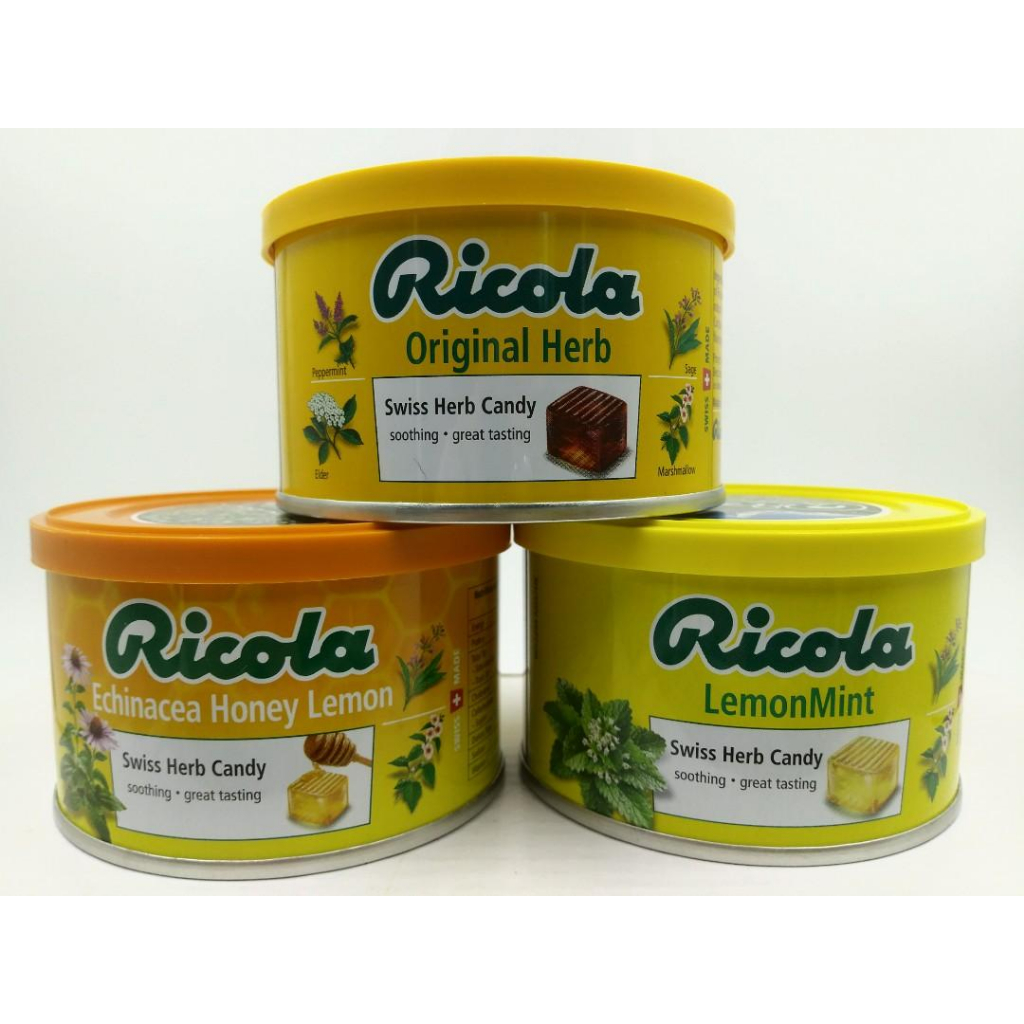 Ricola Siwss Herb Candy 100g (Original/Echinacea Honey Lemon) | Shopee ...