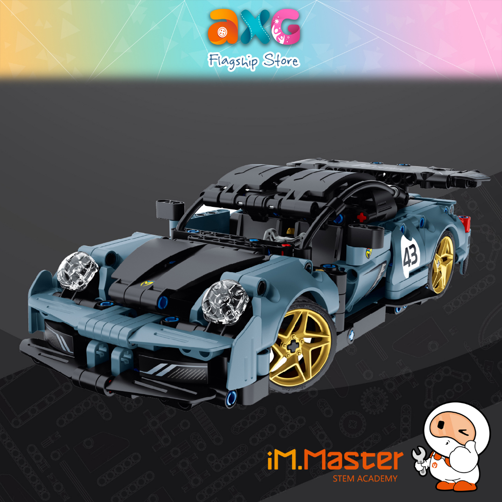 iM.Master Mechanical Master Block Super Car Porsche 911 GT3 R/C+APP Control DIY STEM Brick RC ...