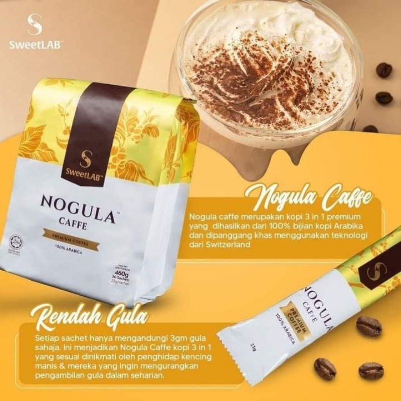 SweetLAB Nogula Caffe 100 Arabica 3 in 1 Instant Coffee ( 23g x 20 ...