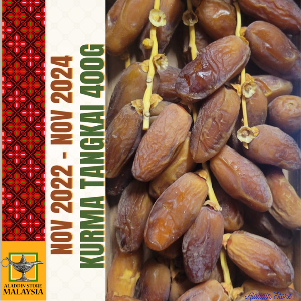 ALGERIAN KURMA TANGKAI (Deglet Nour Alfihri Tangkai , 400G ) | Shopee ...