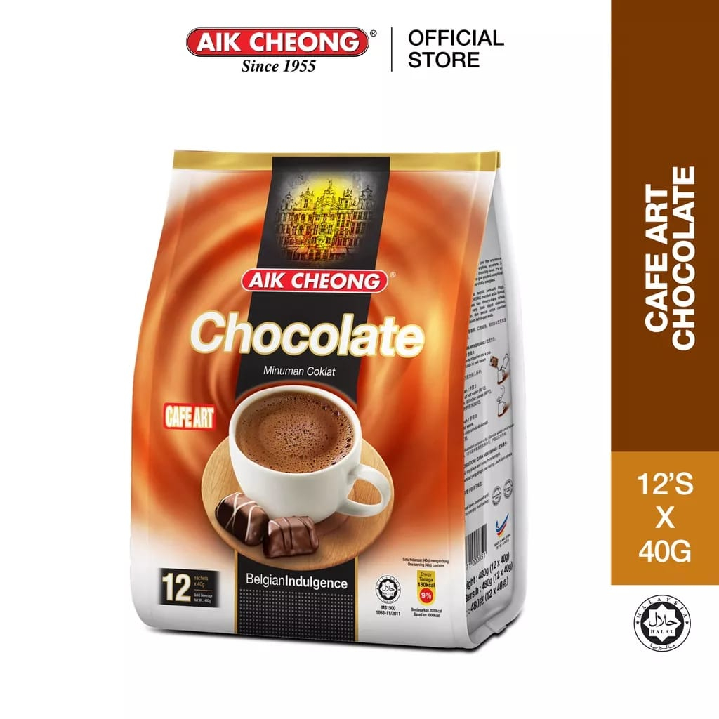 Aik Cheong Chocolate - Cafe Art (480g/40g x 12 Sachets) | Shopee Malaysia