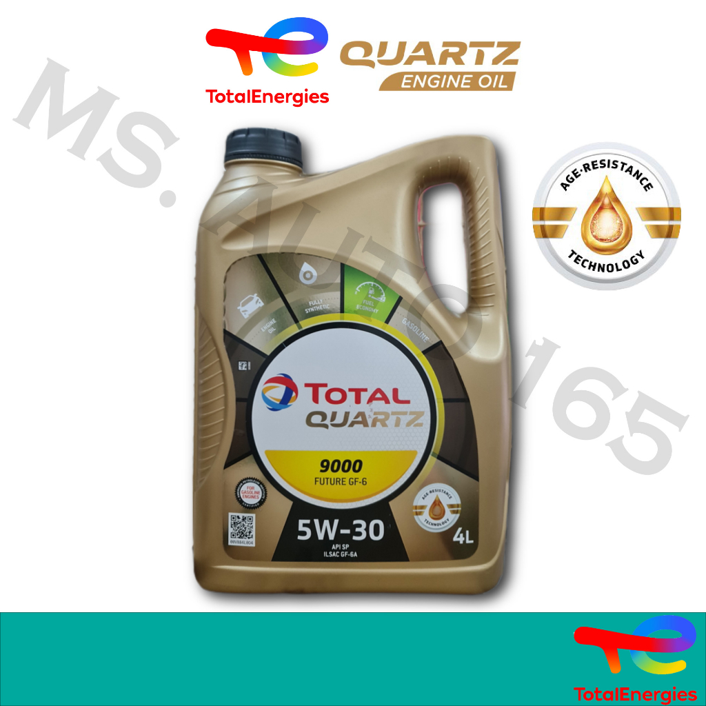 Total Quartz 9000 Future 5W-30 Fully Synthetic 4L Engine Oil Minyak ...
