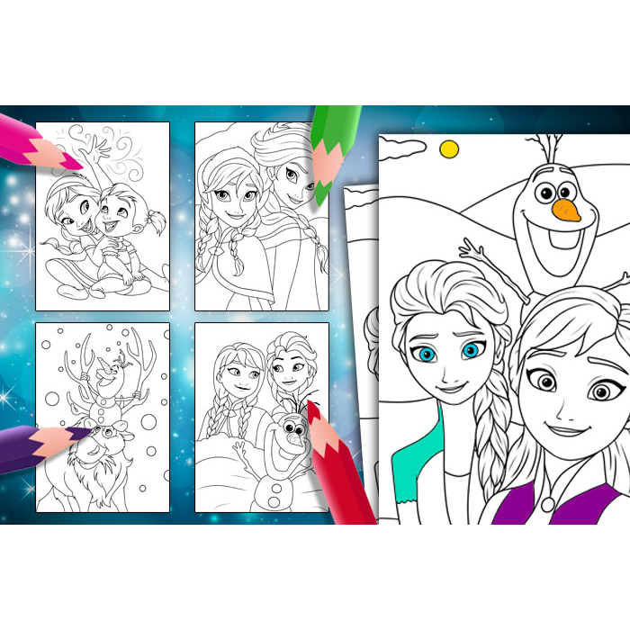 FROZEN COLOURING BOOK (70 in 1 PDF) | Shopee Malaysia
