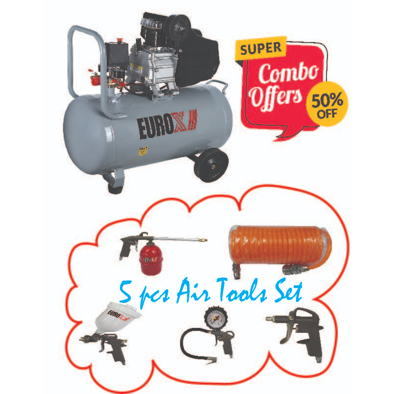 EAW3050EX Direct Drive Air Compressor 3hp 50l Combo Set 5PCS AIR TOOLS SET & Free Gift | Shopee ...