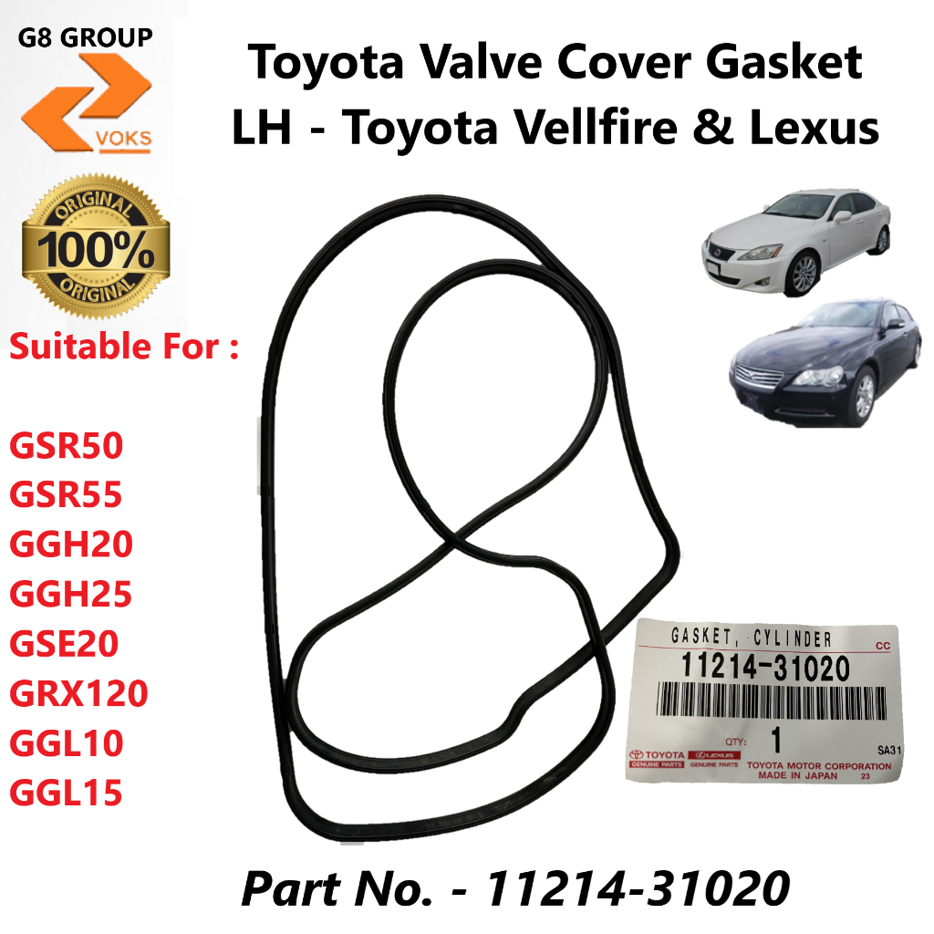Toyota Valve Cover Gasket LH - Toyota Vellfire & Lexus ( 11214-31020 ...