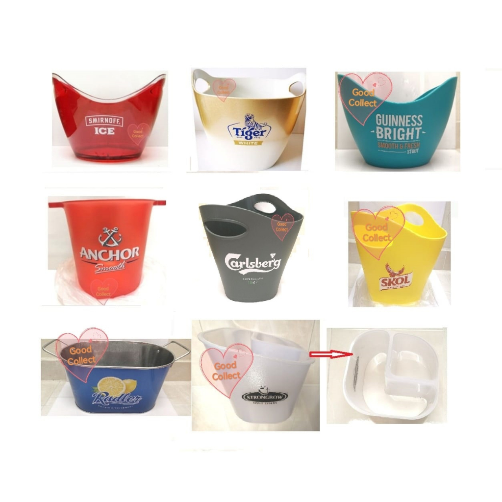 Cooler Ice Bucket Smirnoff Ice Tiger White Guinness Bright Anchor ...