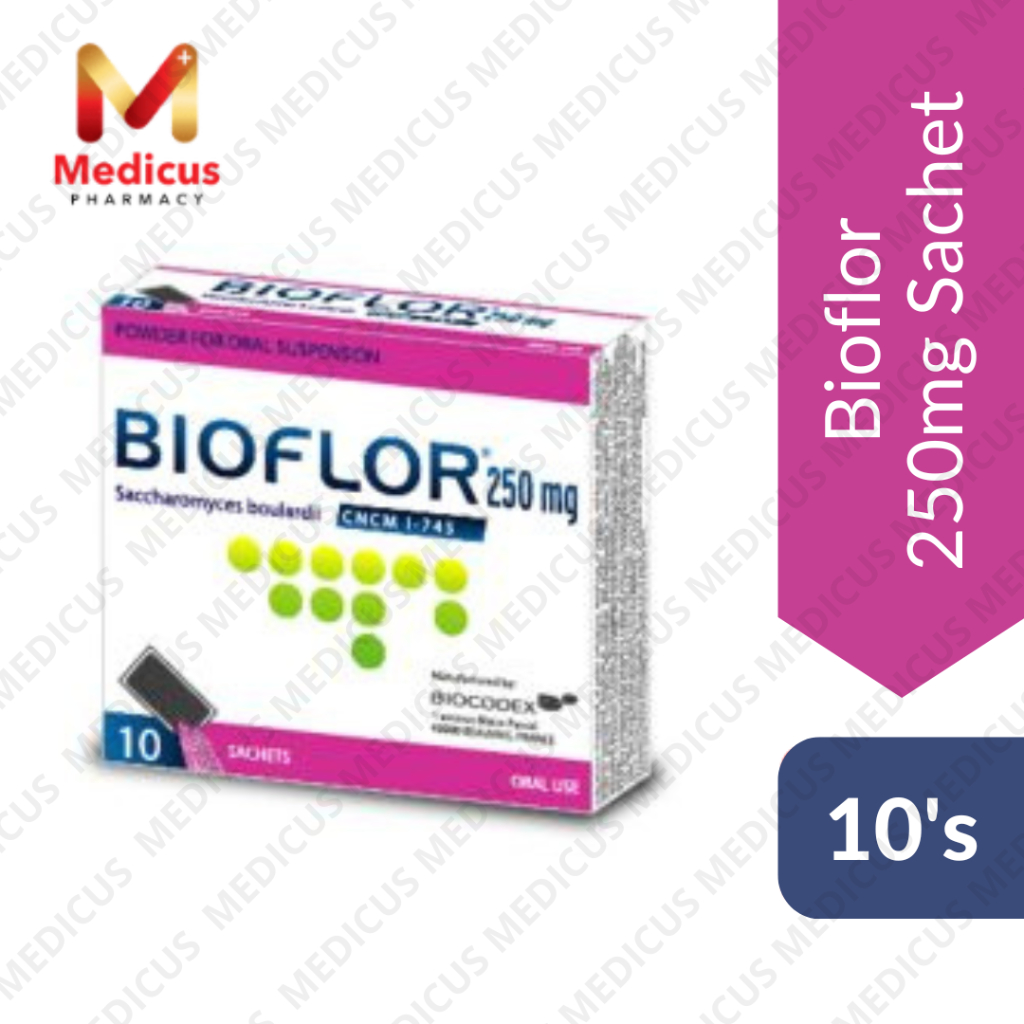 Bioflor Saccharomyces boulardii 250mg Sachet 10's (Exp: 04/2025 ...