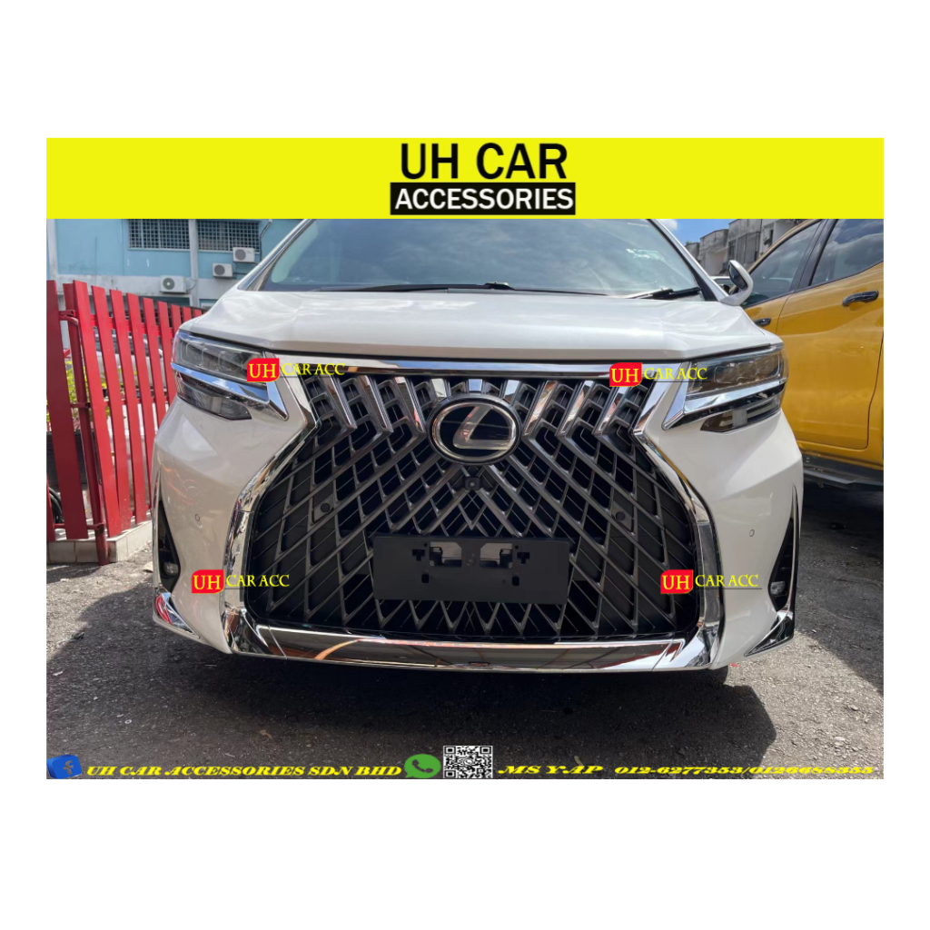 TOYOTA ALPHARD 2018-2023 CONVERT TO LEXUS LM BODYKIT BUMPER GRILL GRILLE | Shopee Malaysia