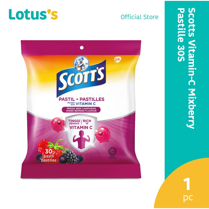 Scotts Vitamin-C Mixberry Pastille (30's) | Shopee Malaysia