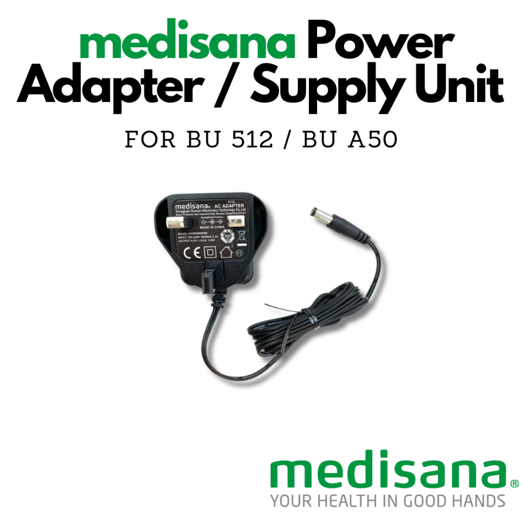 MEDISANA Power Adapter For BP Monitor (BU512/BU510/BU A50) | Shopee ...