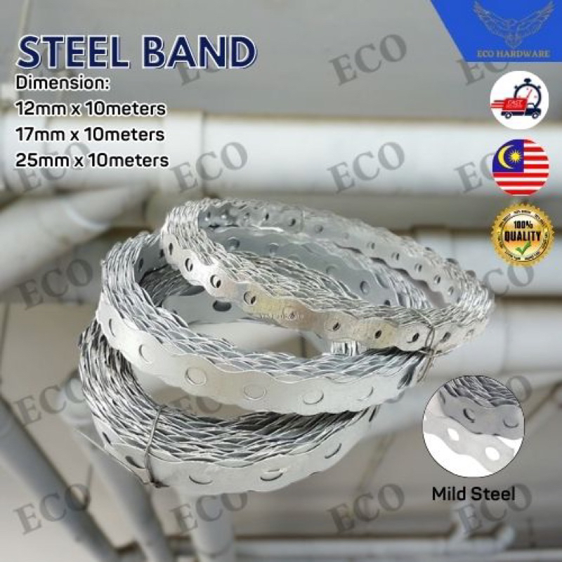 10 Meter Steel Band (12mm/17mm/25mm)/High Quality Multipurpose Mild ...