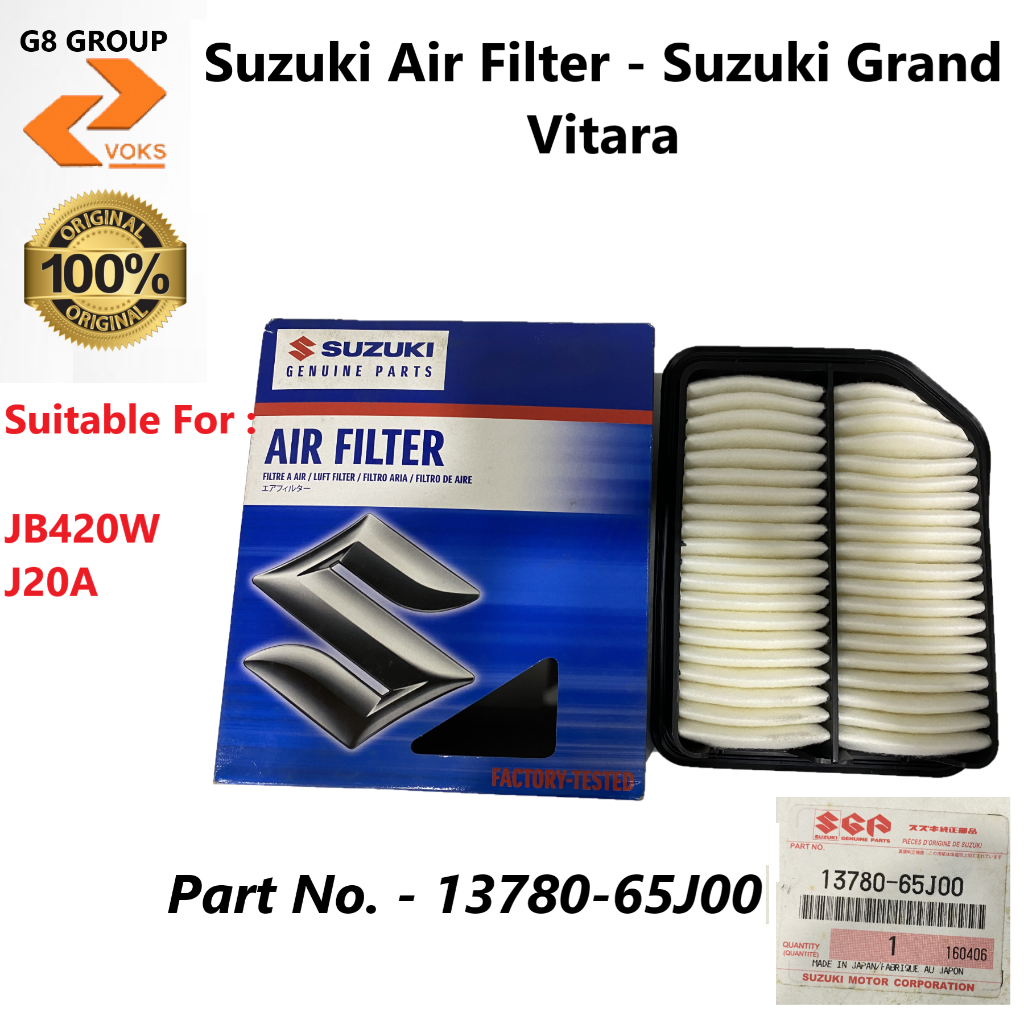 Suzuki Air Filter - Suzuki Grand Vitara ( 13780-65J00-000 ) | Shopee ...