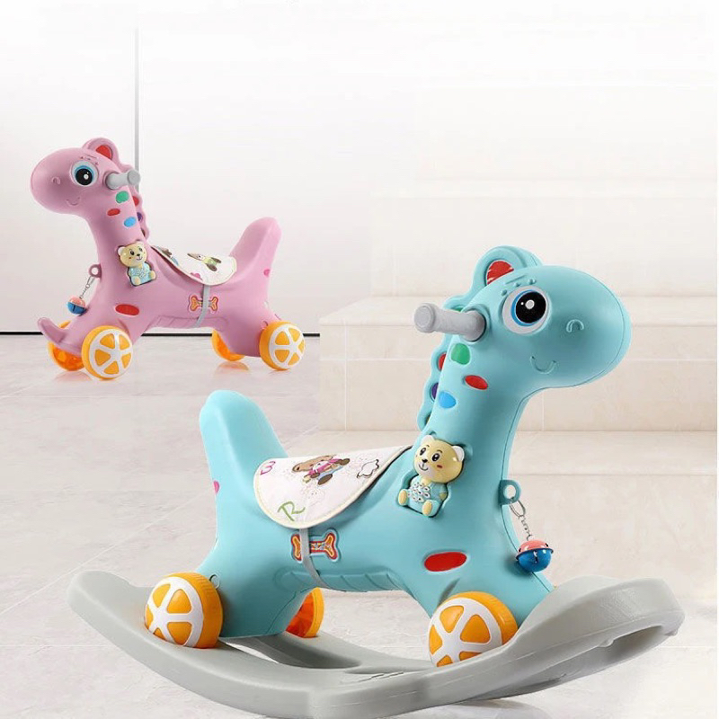 Kuda Goyang Mainan Budak Kids Rocking Horse Rider Push Car 2 In 1 ...