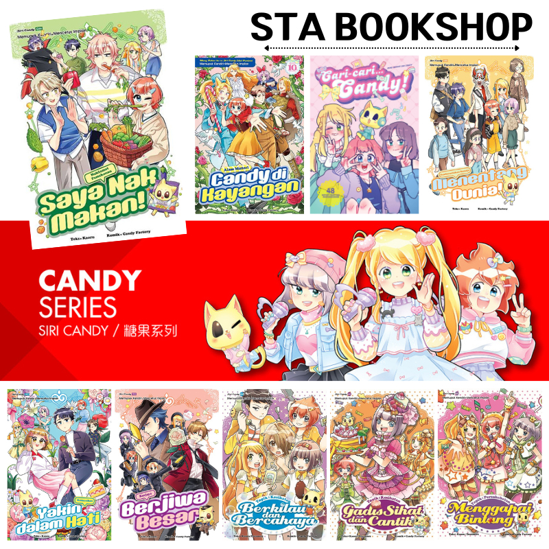 [STA] BUKU KOMIK : SIRI CANDY G41 - G58 + ULANG KE-10 + BUKU AKTIVITI ...