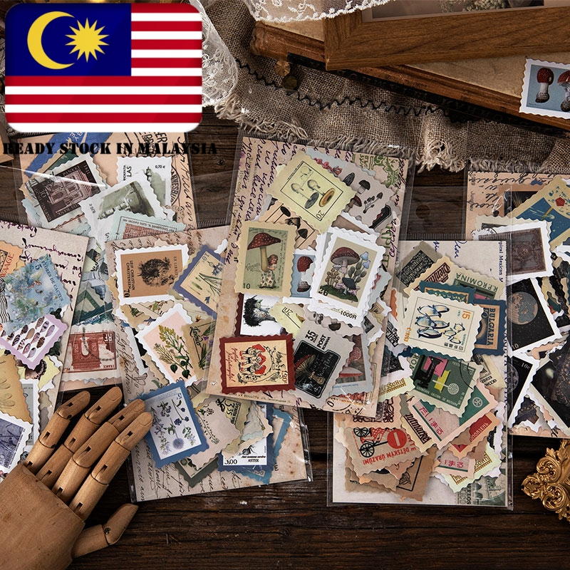 Retro Philatelic Museum Collecting Stamps Series Deco Stickers DIY ...