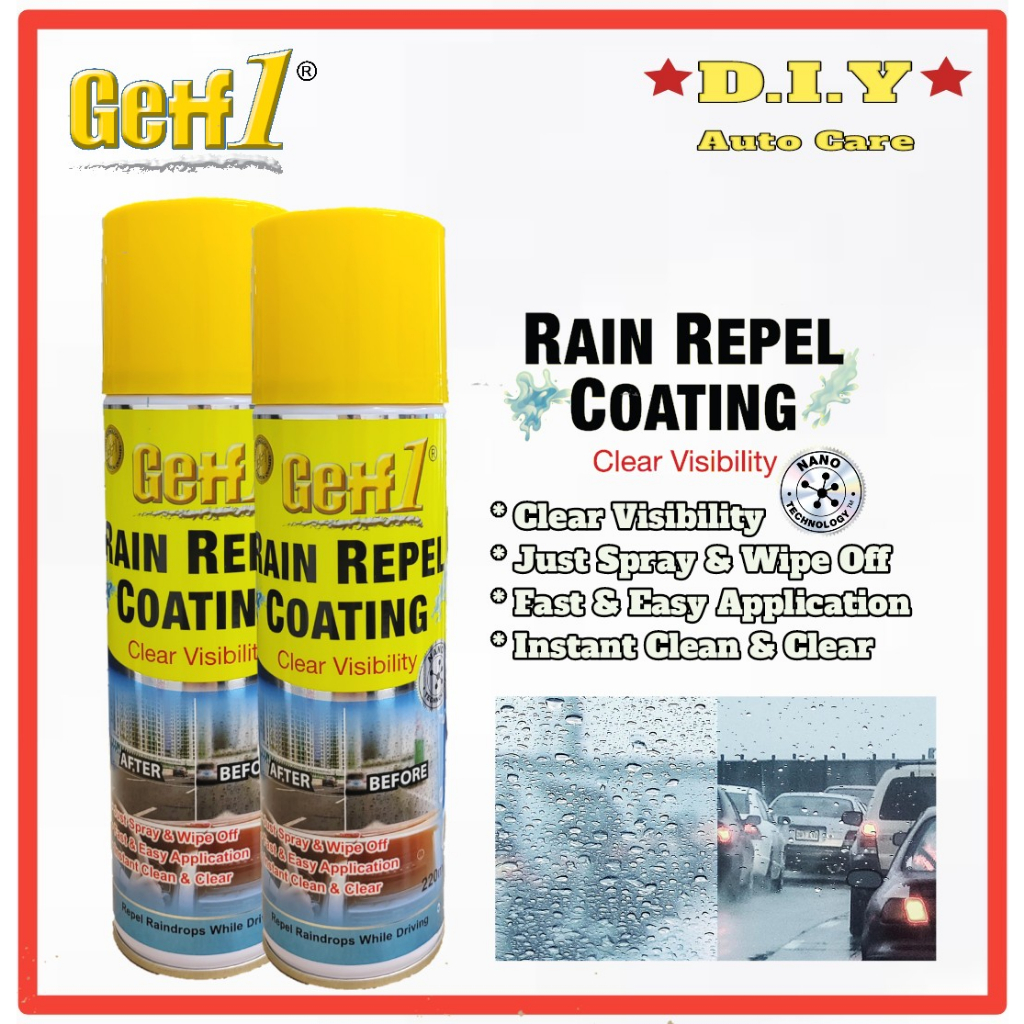 Rain Repel car coating windscreen spray water repellent glass coating ...