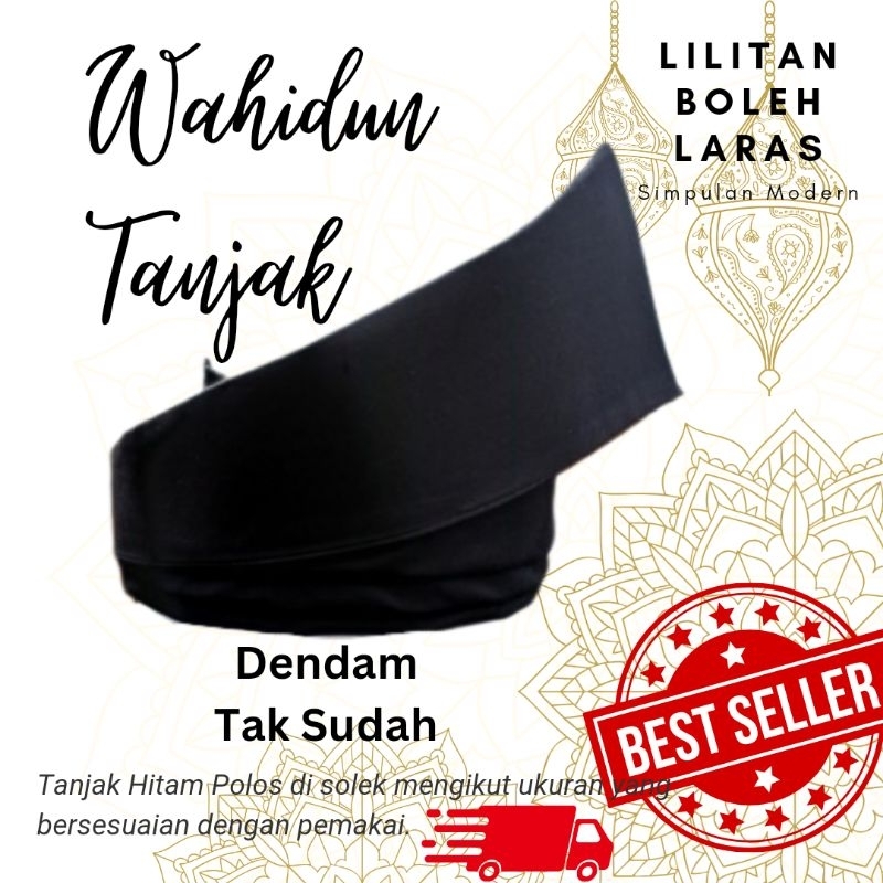 Tanjak Melayu Cotton Plain Black Color (Read Product Description for ...