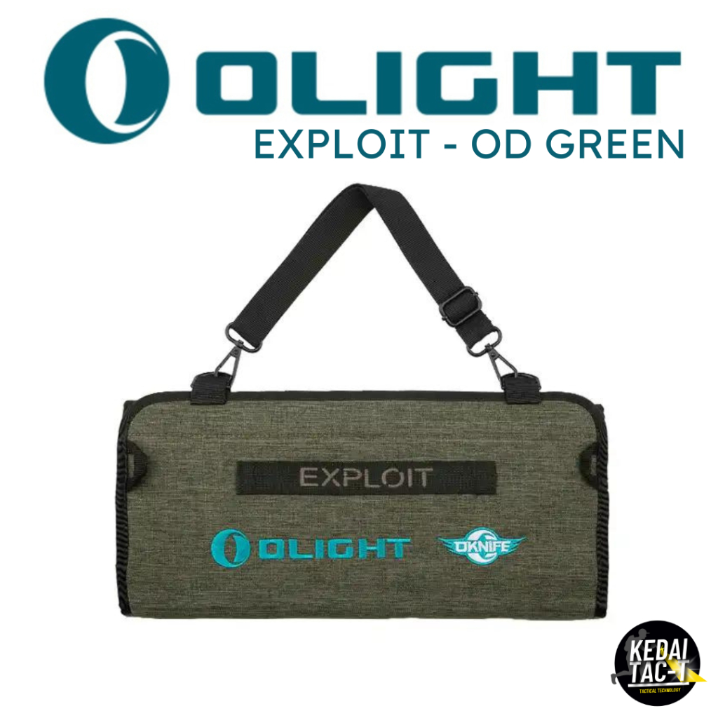 Olight Exploit OD Green - Multifunctional Tool Roll Bag | Shopee Malaysia