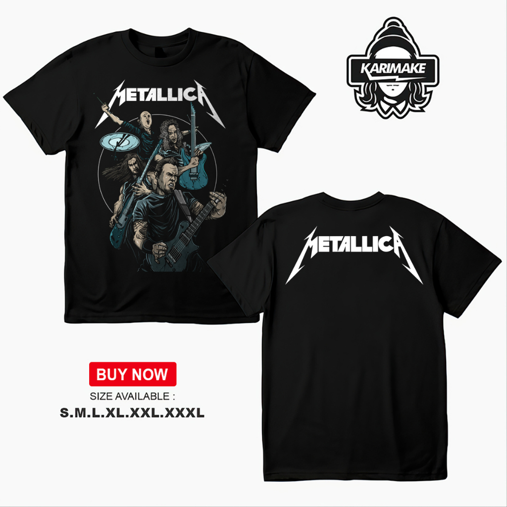 READY STOCK Rock And Metal Band Tshirt Metallica The Big 4 Live In ...