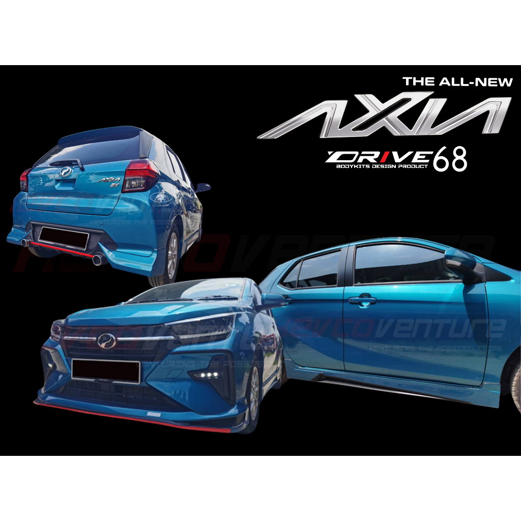 🔥NEW ARRIVAL 2023🔥PERODUA AXIA 2023 DRIVE'68 BODYKIT ABS | Shopee Malaysia
