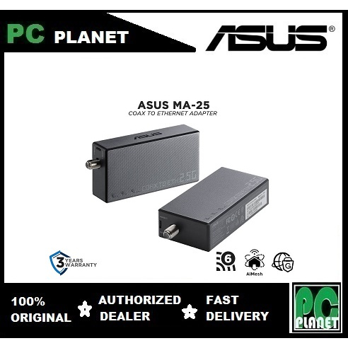 Asus MA-25 | 2.5Gbps Ethernet Over Coax Adapter | MoCA 2.5, High Speed ...