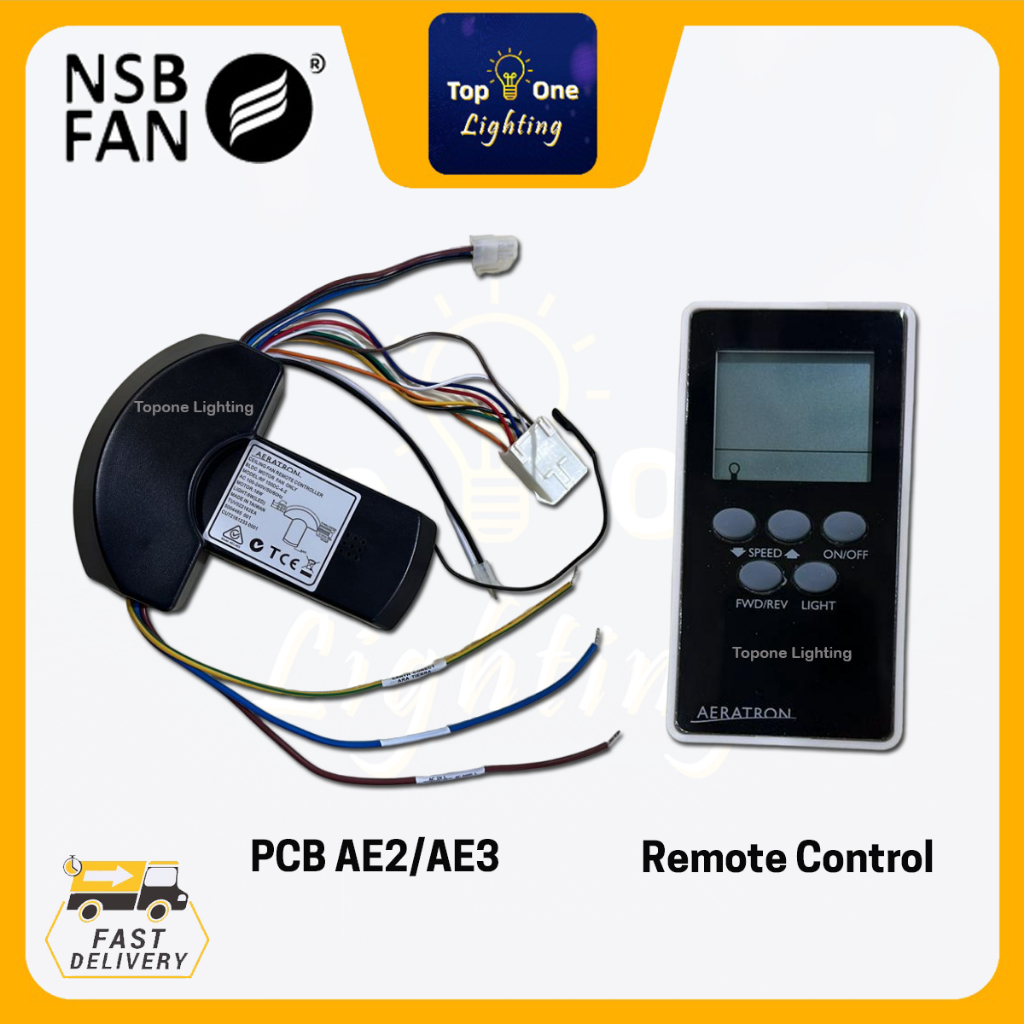 NSB Aeratron AE2 50"/AE3 43"/AE3 /50" DC Motor Ceiling Fan Receiver ...