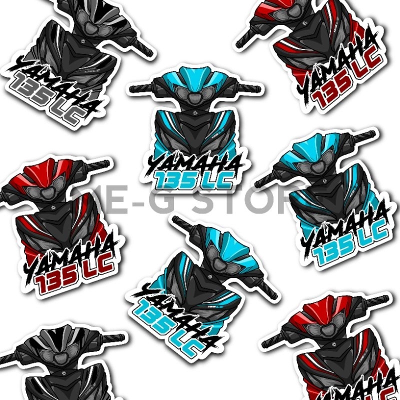 Sticker Motor Yamaha 135LC V8 | Shopee Malaysia