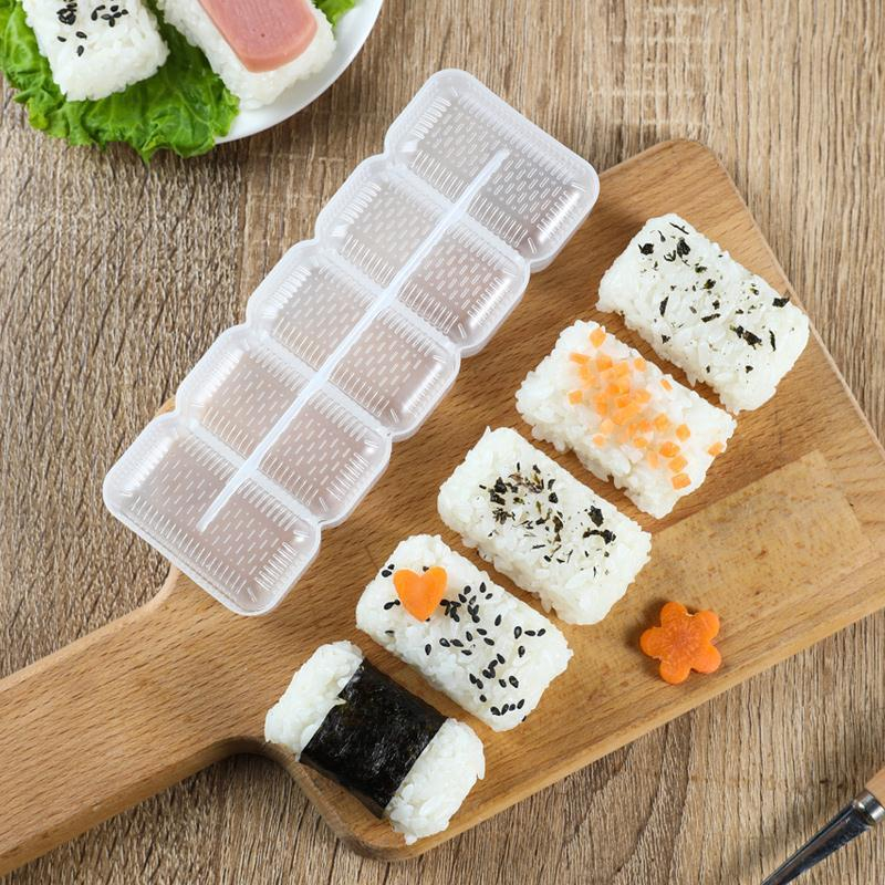 5 Rolls DIY Sushi Bento Mould Japan Onigiri Sushi Mold Non Stick Press Rice Ball Maker 寿司模具5 ...