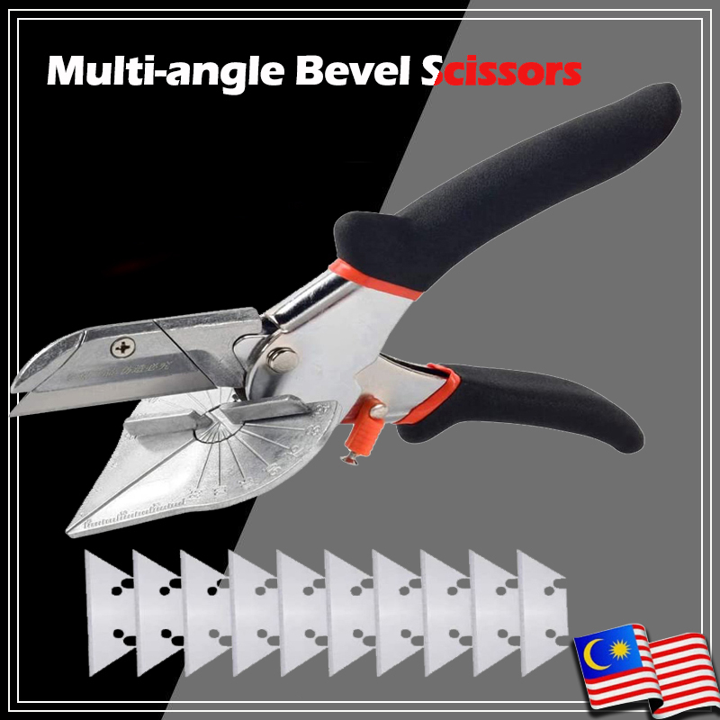 Multi-angle Bevel Scissors Angle Shear DIY 45-135 Degree Angle Mitre ...