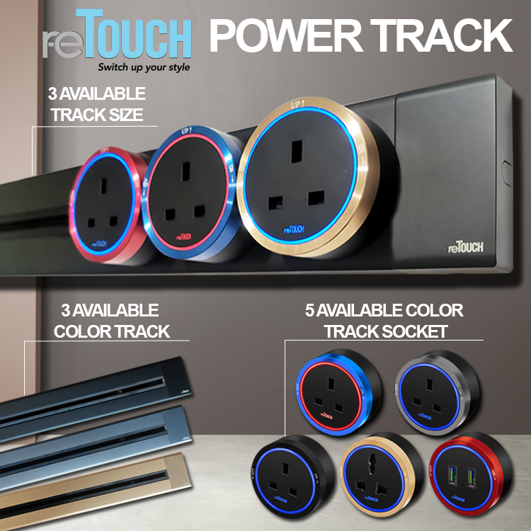 reTouch | Power Track 32A Power Line Power Socket (Socket Only) | Shopee Malaysia