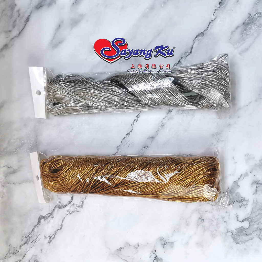 Tali Emas 0.4mm -100Y(Gold & Silver) | Shopee Malaysia
